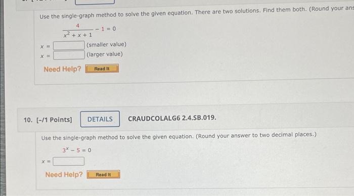 Solved Use the single-graph method to solve the given | Chegg.com