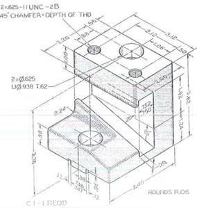 Solved Make detail drawing for die RTT tool post. If | Chegg.com