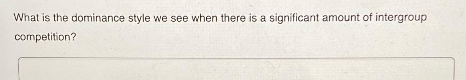 Solved What is the dominance style we see when there is a | Chegg.com