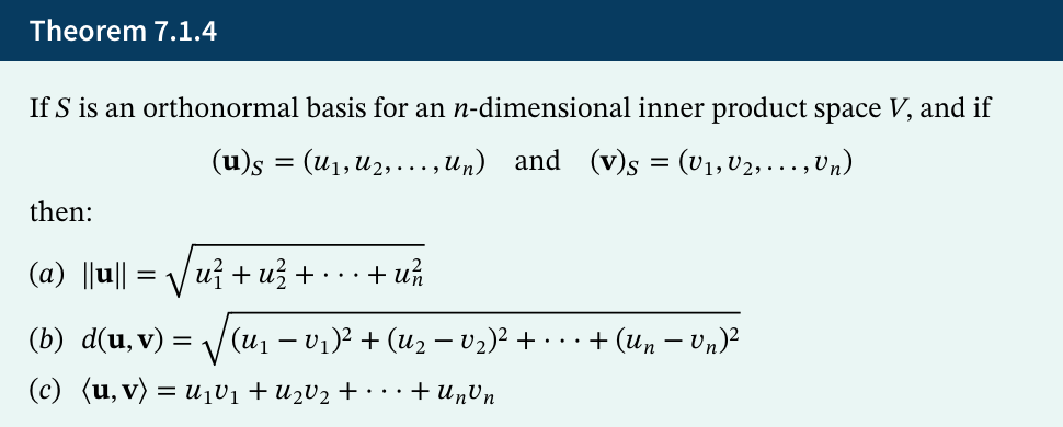 Solved Prove the theorem If S ﻿is an orthonormal basis for | Chegg.com