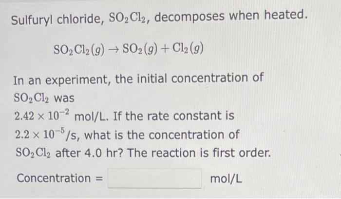 Solved Chlorine dioxide, ClO2, ls a reddish-yeflow gas that | Chegg.com