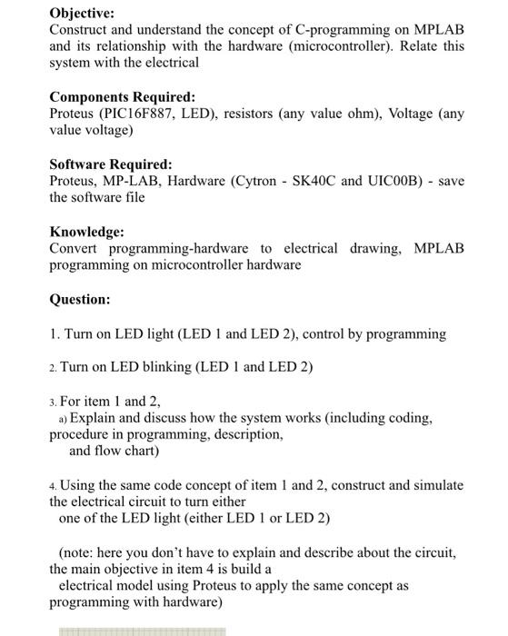 Solved Objective: Construct and understand the concept of | Chegg.com