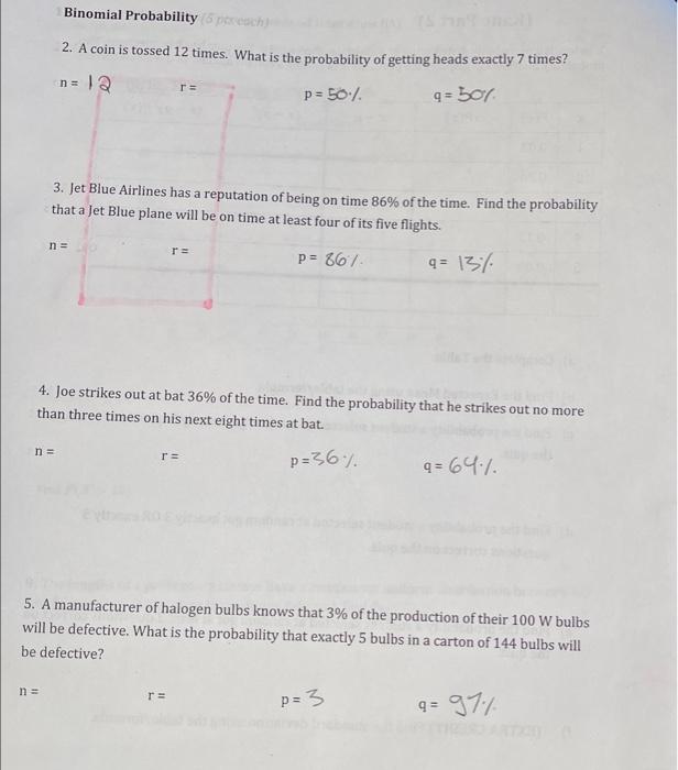 Solved 2. A coin is tossed 12 times. What is the probability | Chegg.com