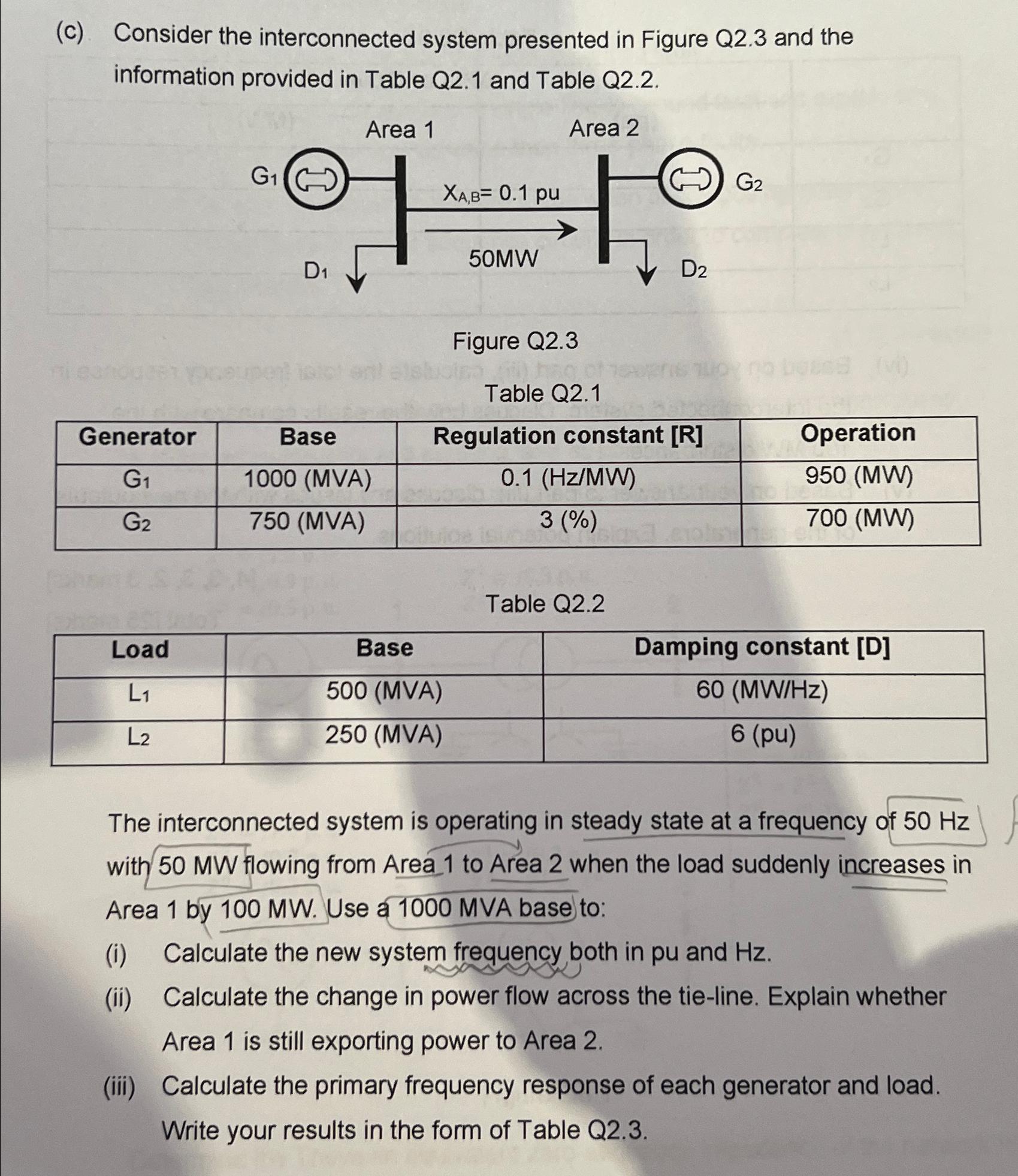 (c) ﻿Consider the interconnected system presented in | Chegg.com