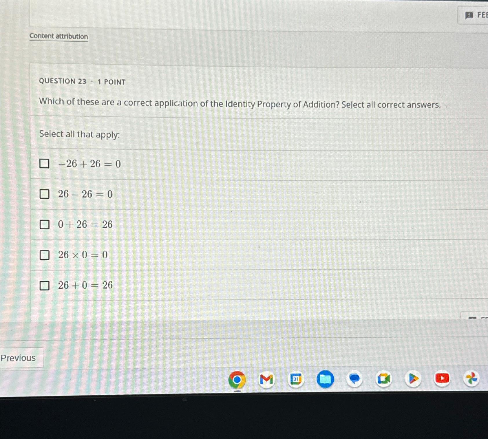 Solved Content attributionQUESTION 23 - 1 POINTWhich of | Chegg.com Solved Content attributionQUESTION 23 - 1 POINTWhich of | Chegg.com