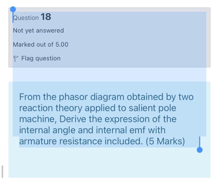 Solved Question 18Not yet answeredMarked out of 5.00 Not | Chegg.com Solved Question 18Not yet answeredMarked out of 5.00 Not | Chegg.com