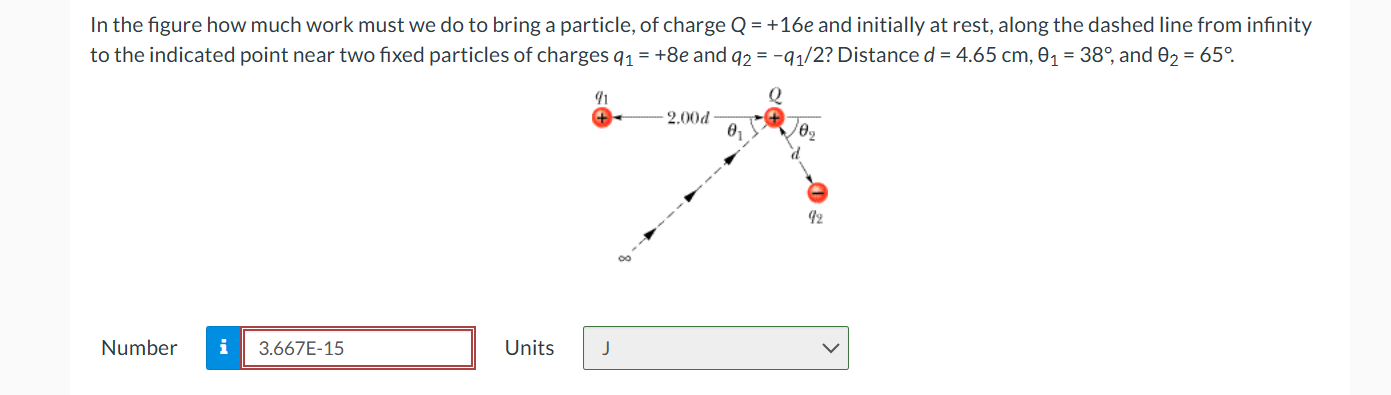 Solved In ﻿the figure how much work must we do to ﻿bring a | Chegg.com