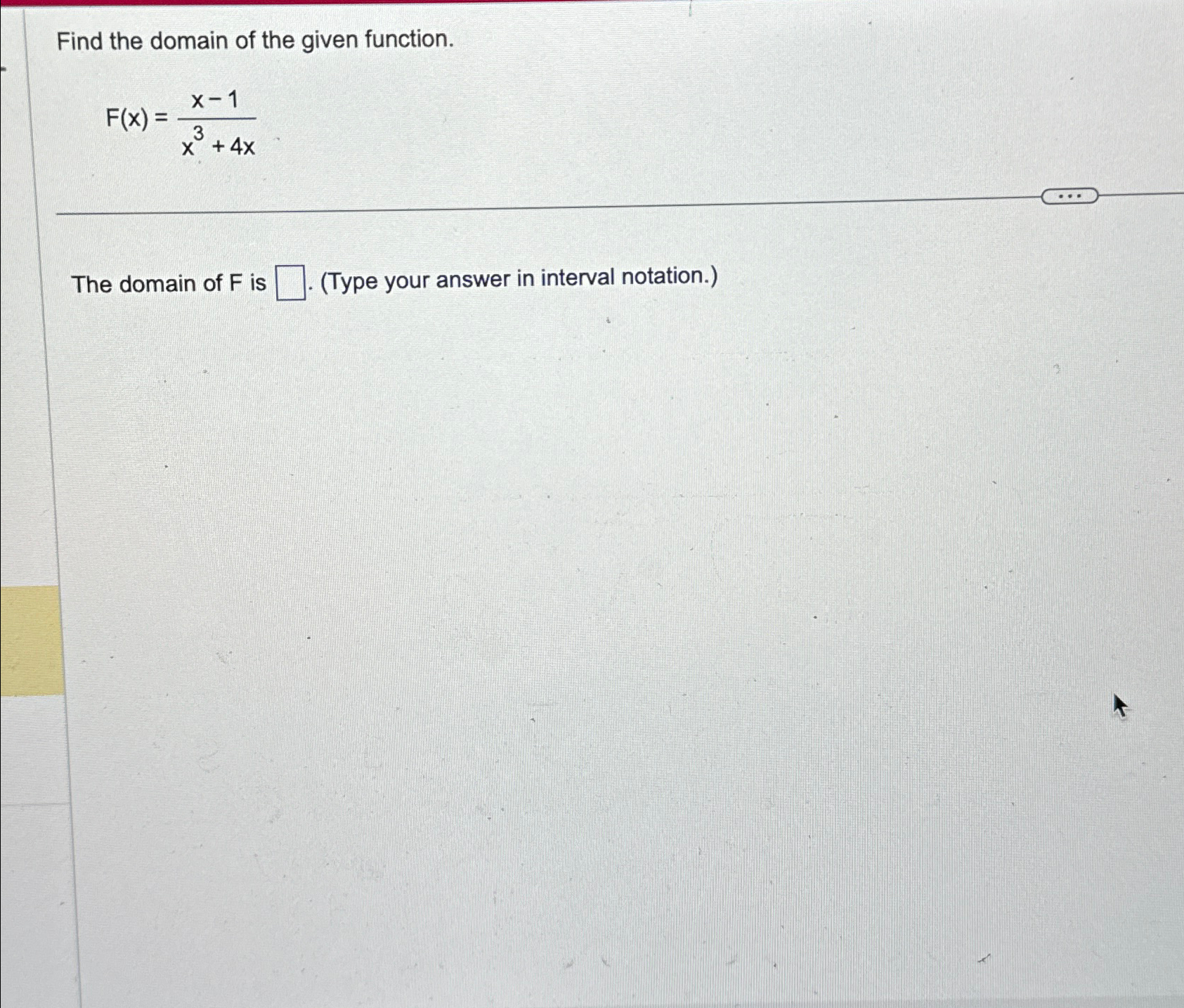 Solved Find the domain of the given | Chegg.com