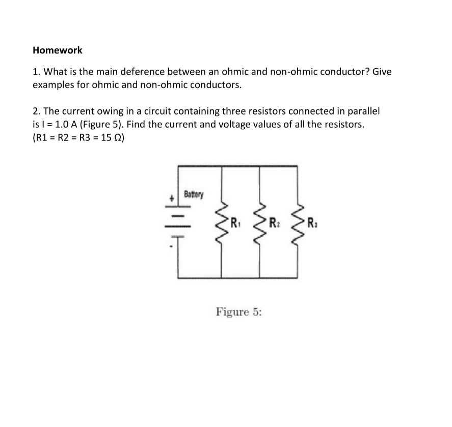 Solved Table 2 Figure 2: Q1. Plot V versus I graph with your | Chegg.com