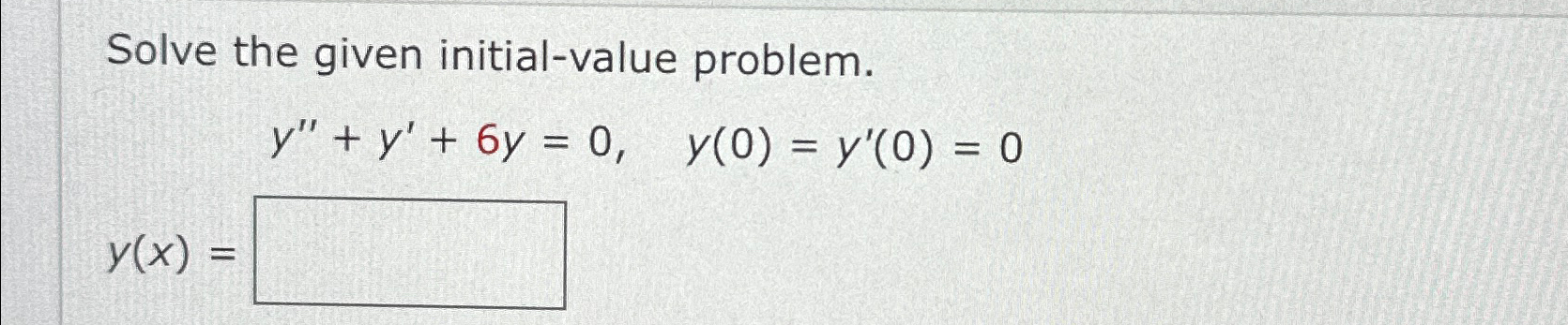 Solve the given initial-value | Chegg.com