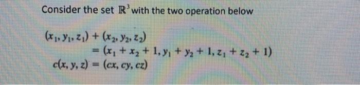 Solved test vector space axiom 5 ( additive inverse) is | Chegg.com