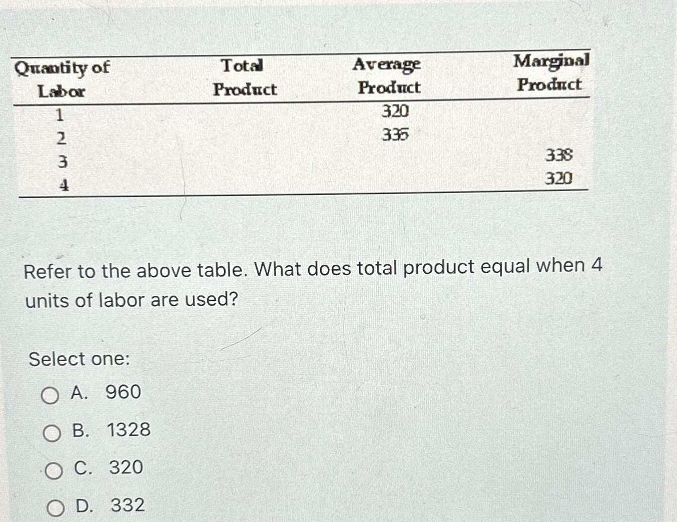 Solved \table[[\table[[Quantity | Chegg.com