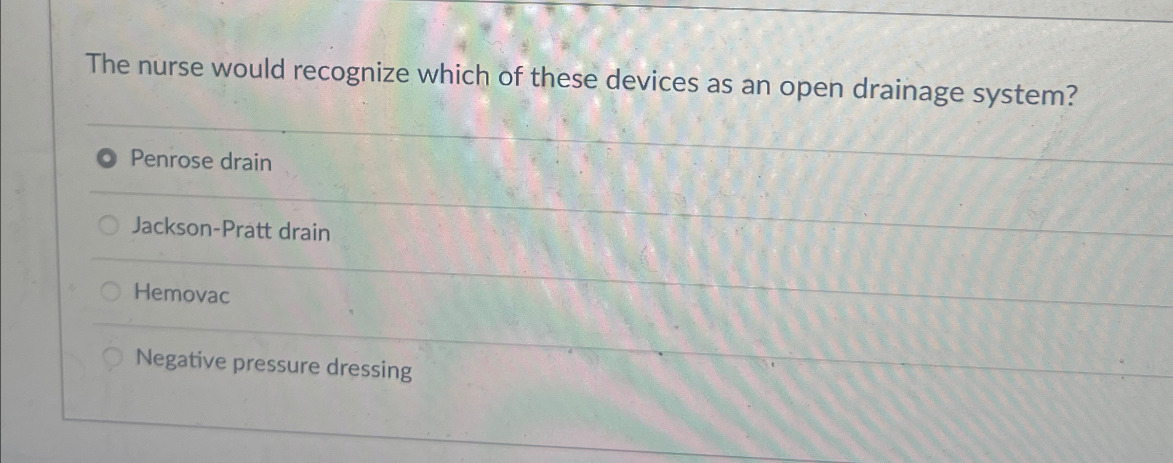 Solved The nurse would recognize which of these devices as | Chegg.com