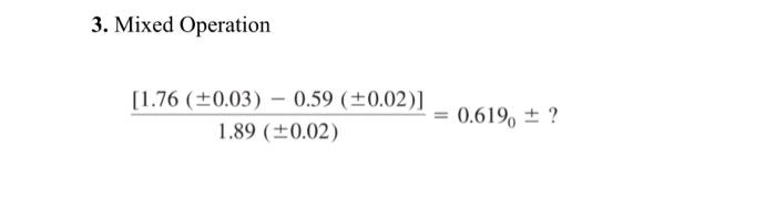 Solved 3. Mixed Operation | Chegg.com