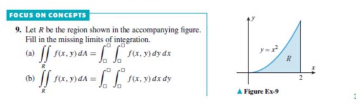 Solved FOCUS ON CONCEPTS9. ﻿Let R ﻿be the region shown in | Chegg.com