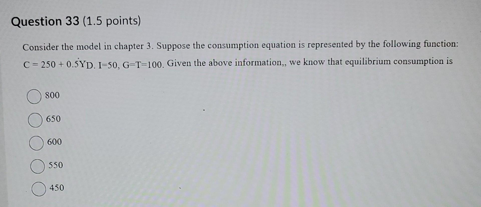 Solved Consider the model in chapter 3. Suppose the | Chegg.com
