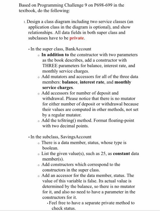 Solved Based on Programming Challenge 9 on P698-699 in the | Chegg.com