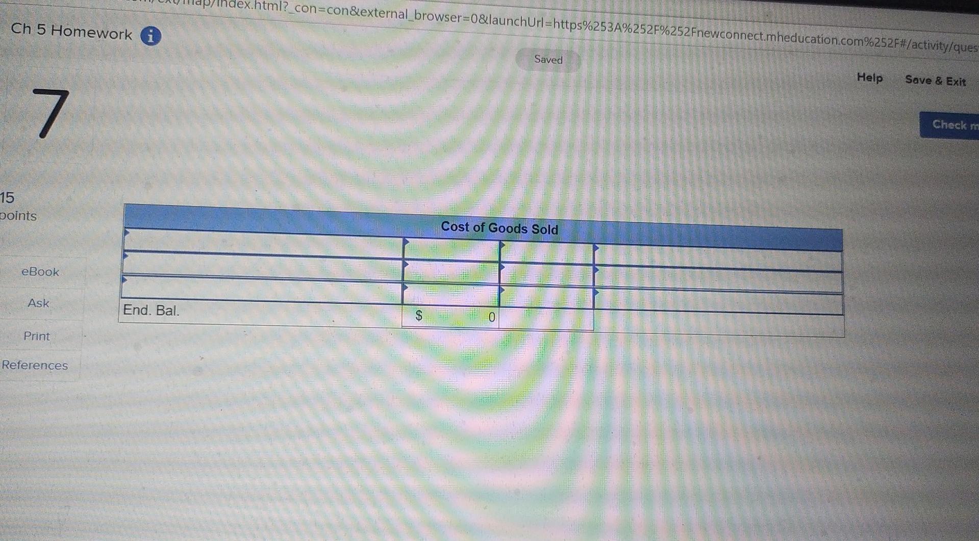 Solved Help Save & Exit Sul Check my wa The following | Chegg.com