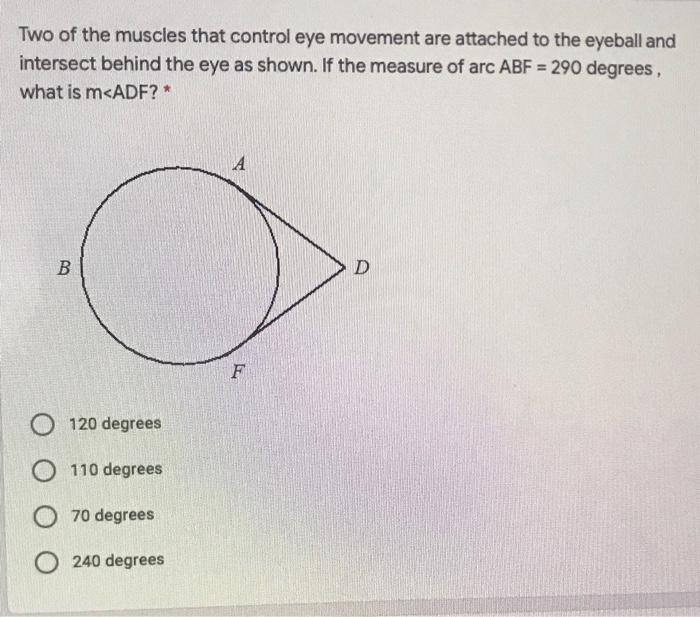 Solved Two of the muscles that control eye movement are | Chegg.com
