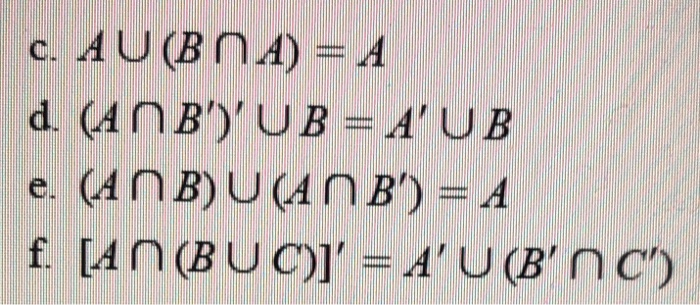 Solved 82. A and B are subsets of a set S. Prove the | Chegg.com
