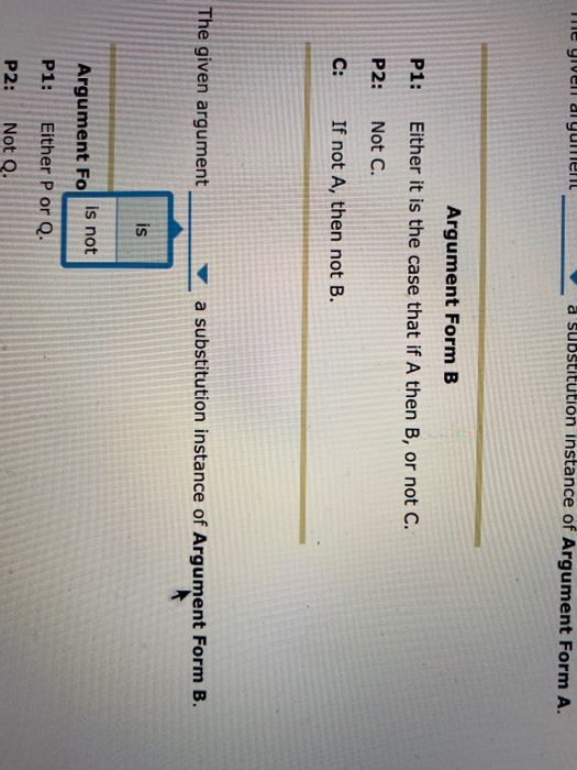 Solved A single argument may be a substitution Instance of | Chegg.com