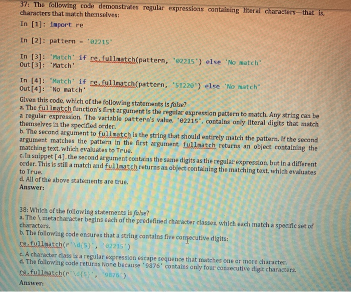 Solved 32: Which of the following statements is false? a. | Chegg.com