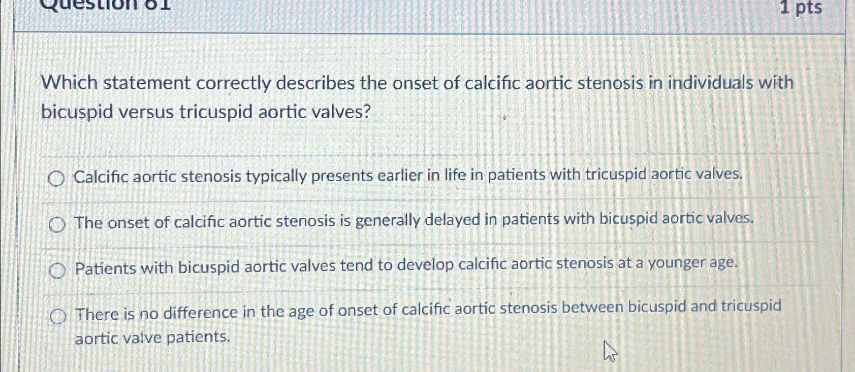 Solved Which statement correctly describes the onset of | Chegg.com