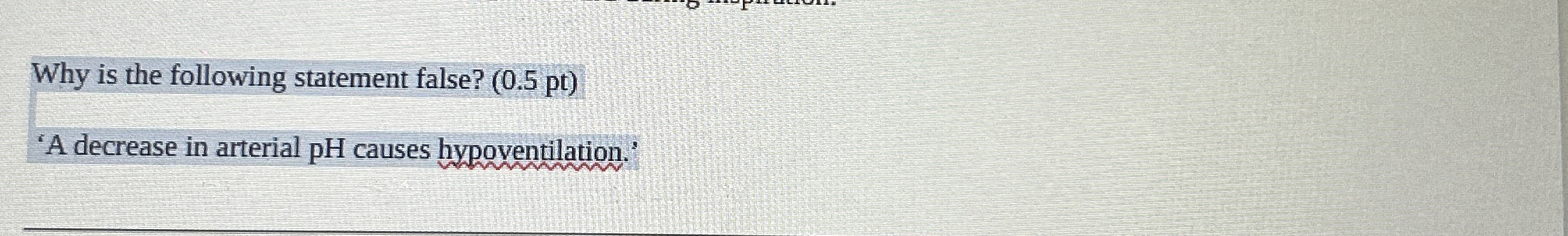 Solved Why is the following statement false? ( 0.5 ﻿pt )'A | Chegg.com