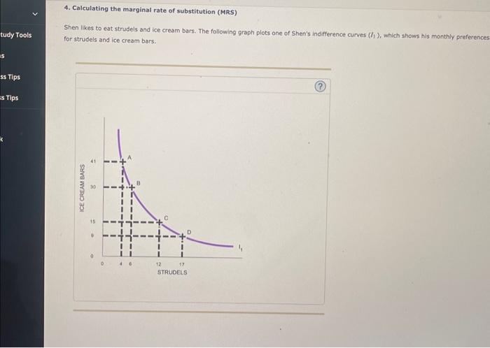 Solved 4. Calculating the marginal rate of substitution | Chegg.com