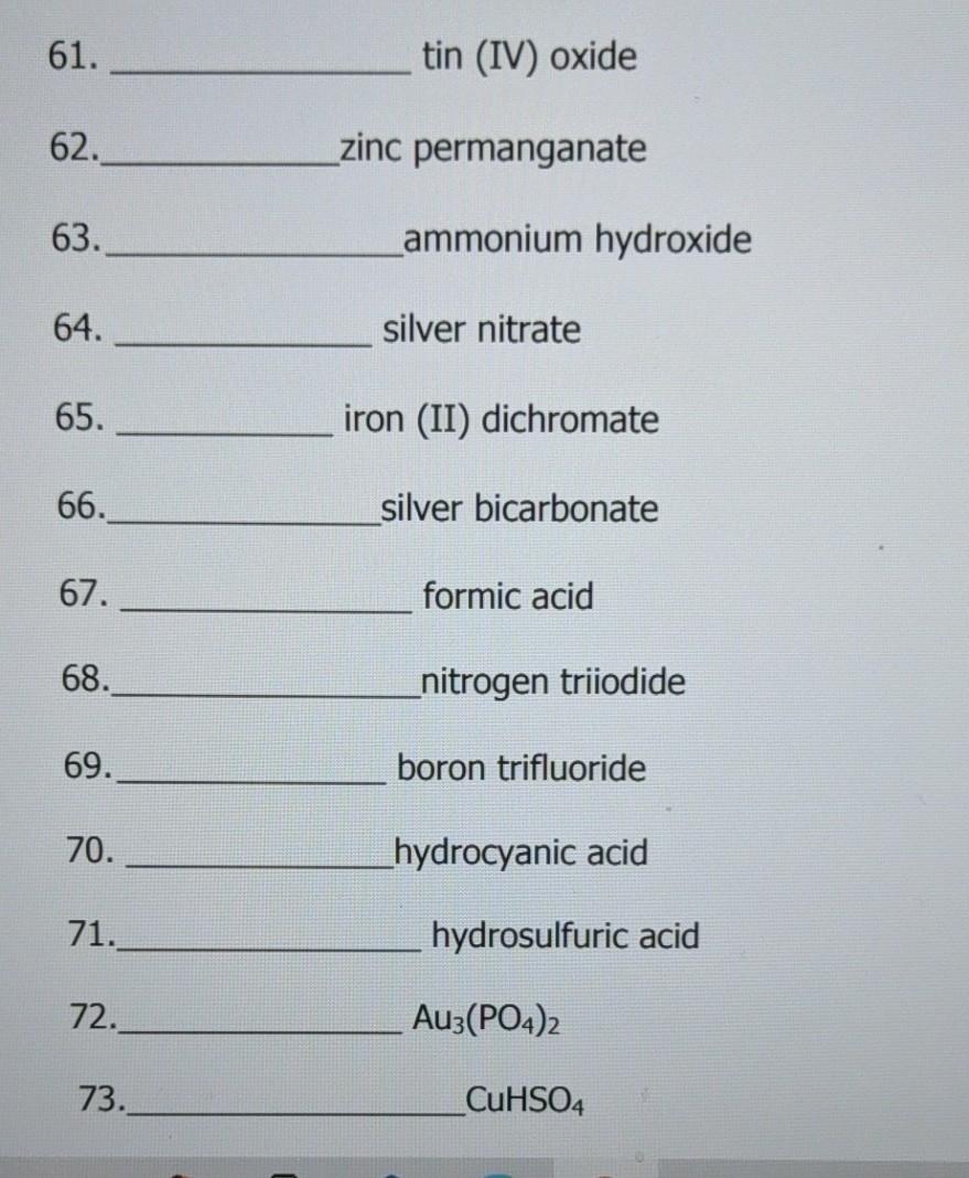 Solved Al2(SO4)3 2. AuCl3 3. Ca(C2H302)2 4. K3AsO4 1 5. | Chegg.com