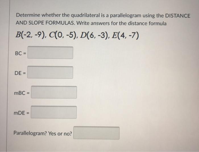 Solved Determine whether the quadrilateral is a | Chegg.com
