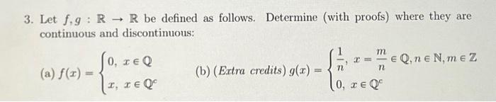 3. Let f.g: R R be defined as follows. Determine | Chegg.com