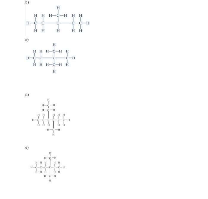 Solved 1. Write the expanded structural formula for the | Chegg.com