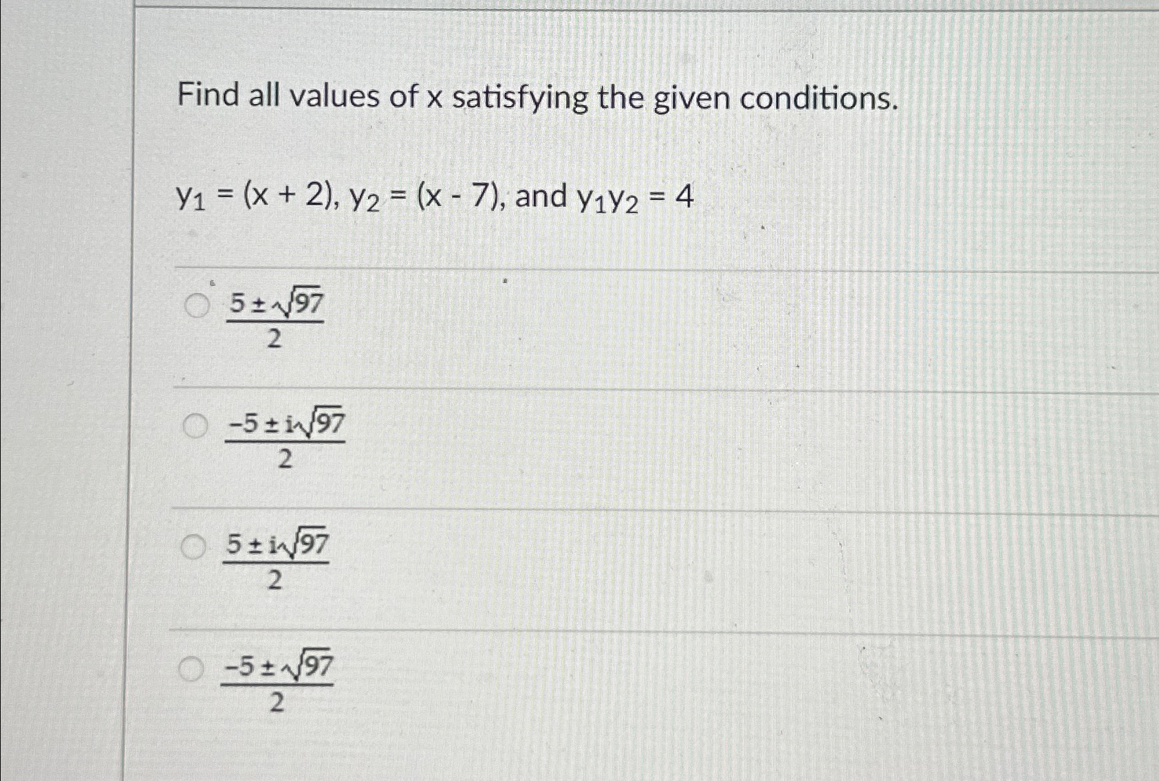 Solved Find all values of x ﻿satisfying the given | Chegg.com