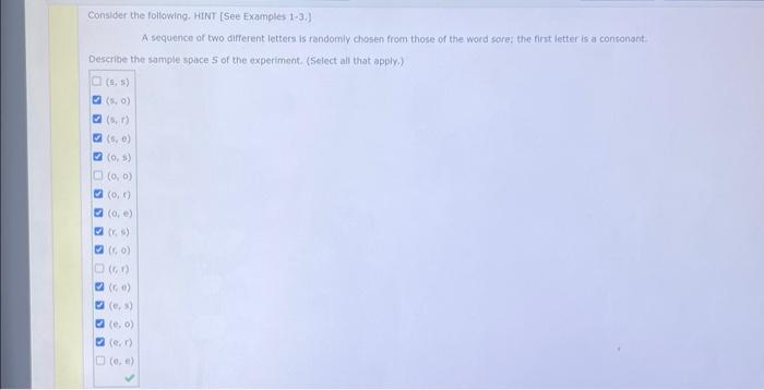 Solved Consider the following, HINT [See Examples 1-3.] A | Chegg.com