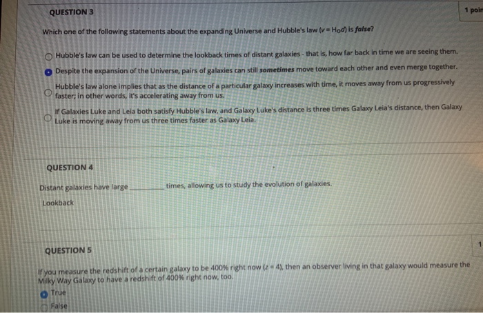 Solved QUESTION 3 1 pois Which one of the following | Chegg.com