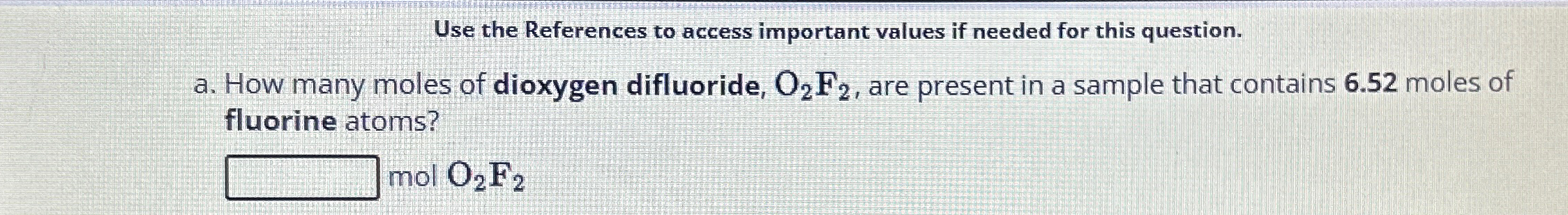 Solved Use the References to access important values if | Chegg.com