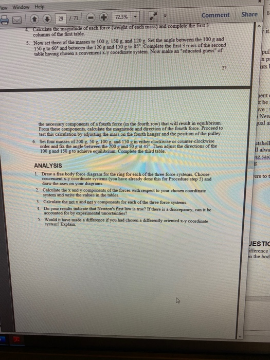 Solved APPARATUS The circular "force table" shown below is | Chegg.com