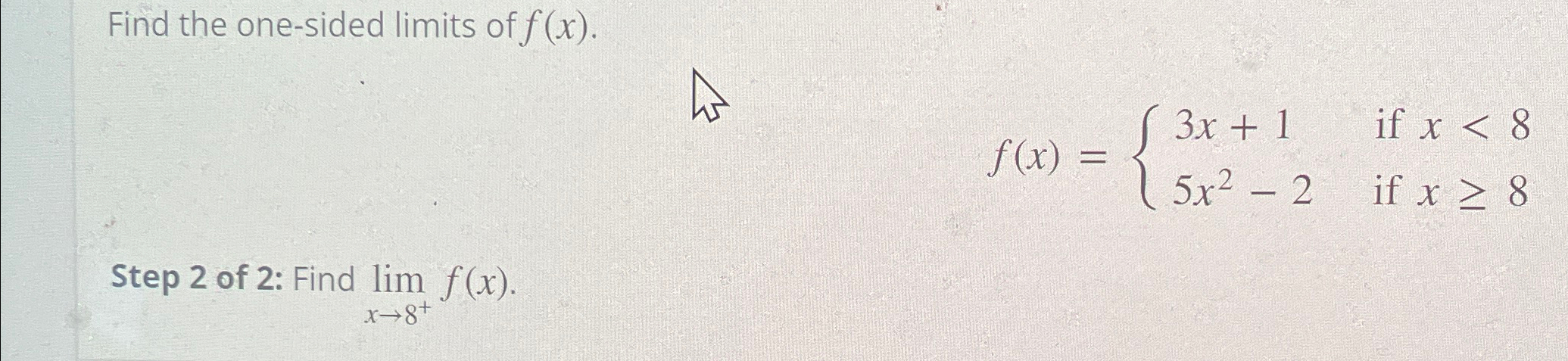 Solved Find the one-sided limits of | Chegg.com