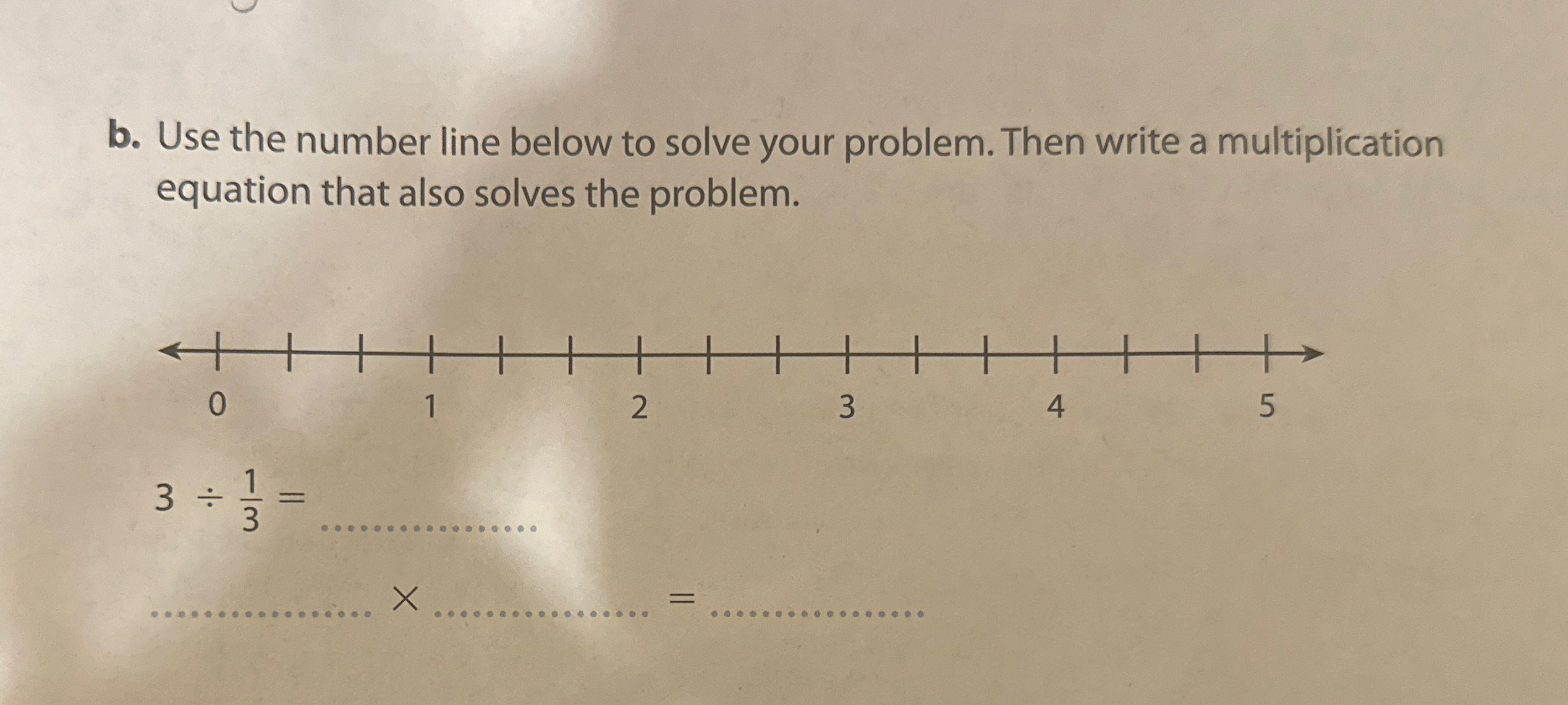 Solved b. ﻿Use the number line below to solve your problem. | Chegg.com