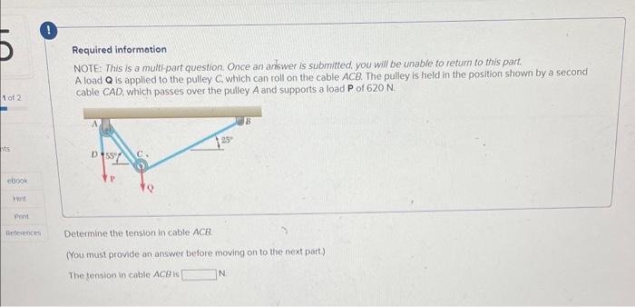 Solved Required information NOTE: This is a multi-part | Chegg.com