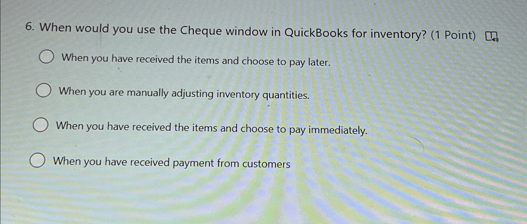 Solved When would you use the Cheque window in QuickBooks | Chegg.com