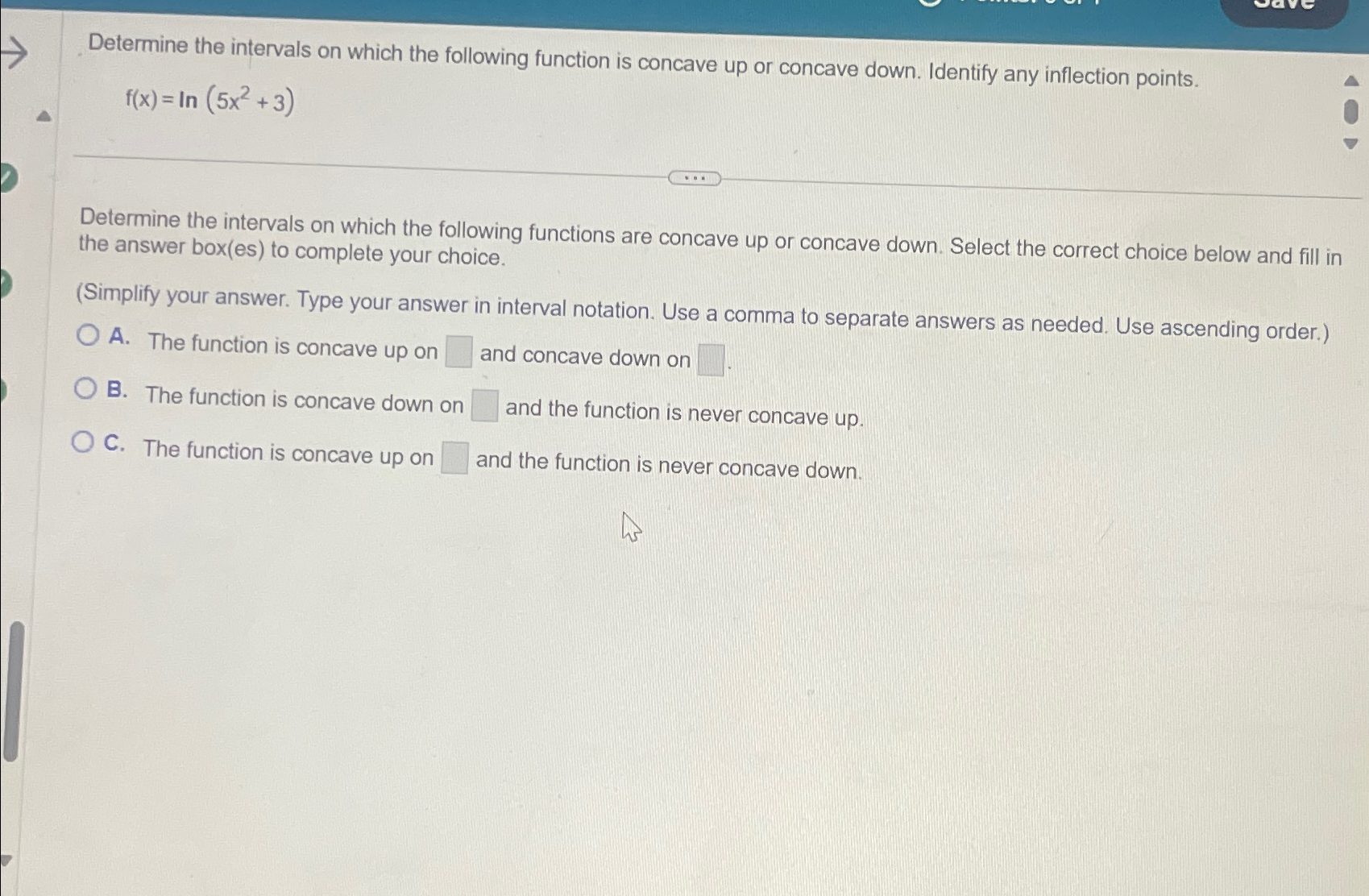 Solved Determine the intervals on which the following | Chegg.com