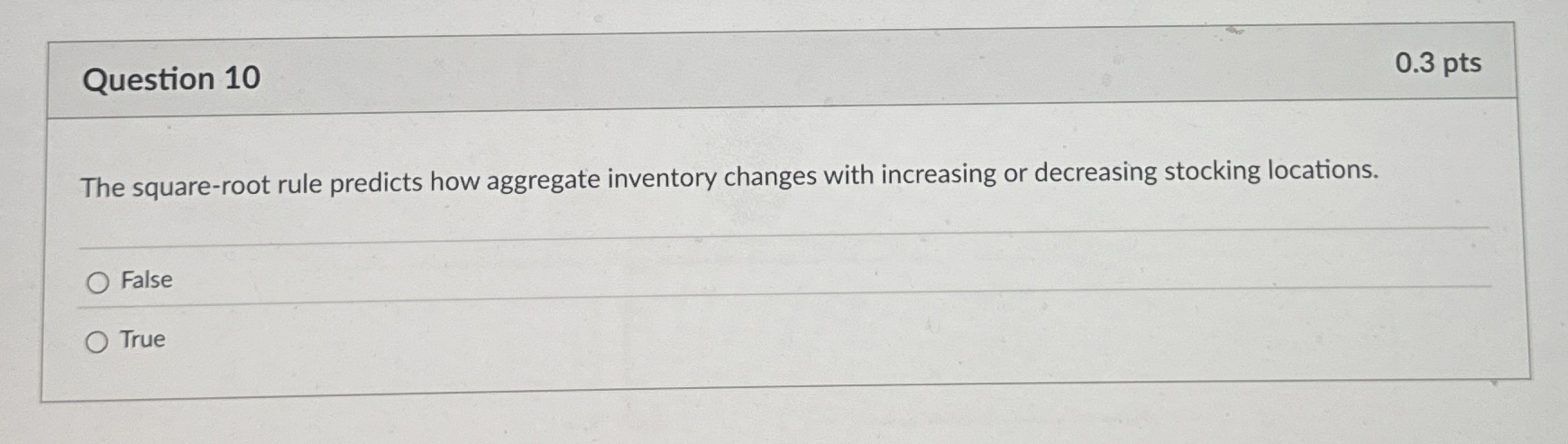 Solved Question 100.3 ﻿ptsThe square-root rule predicts how | Chegg.com
