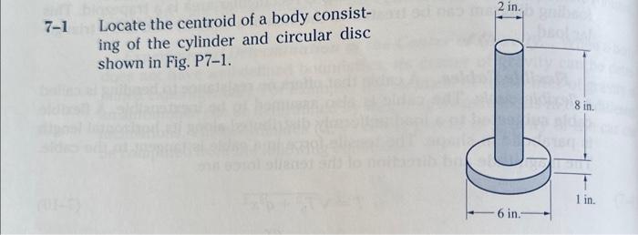 Solved -1 Locate the centroid of a body consisting of the | Chegg.com