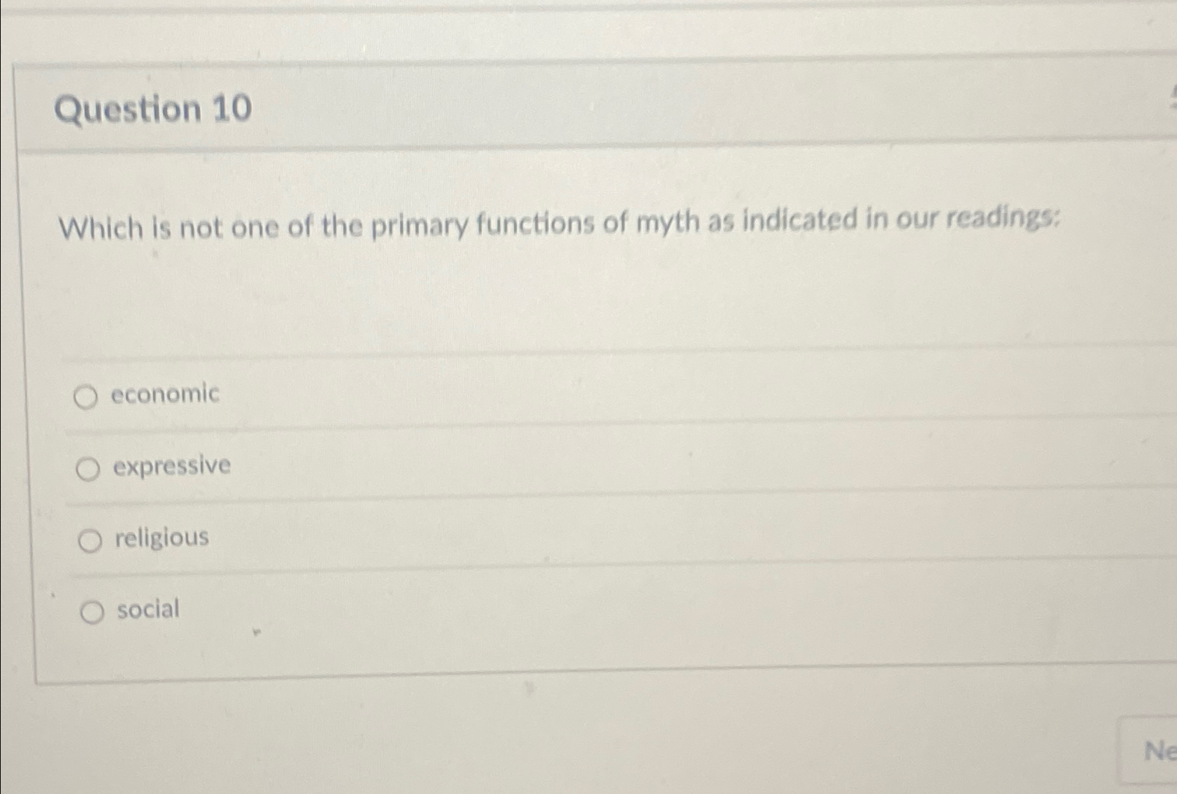 Solved Question 10Which is not one of the primary functions | Chegg.com