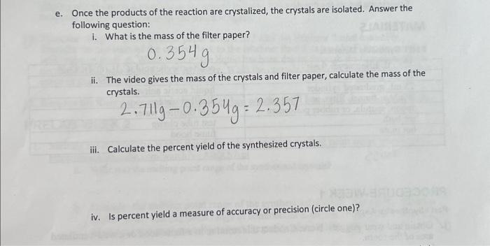 Solved If the mole ratio between reactants and products in | Chegg.com