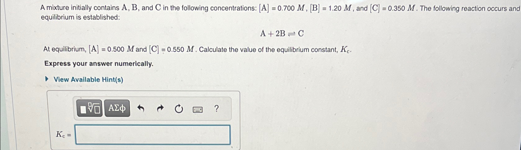 Solved A mixture initially contains A,B, ﻿and C ﻿in the | Chegg.com