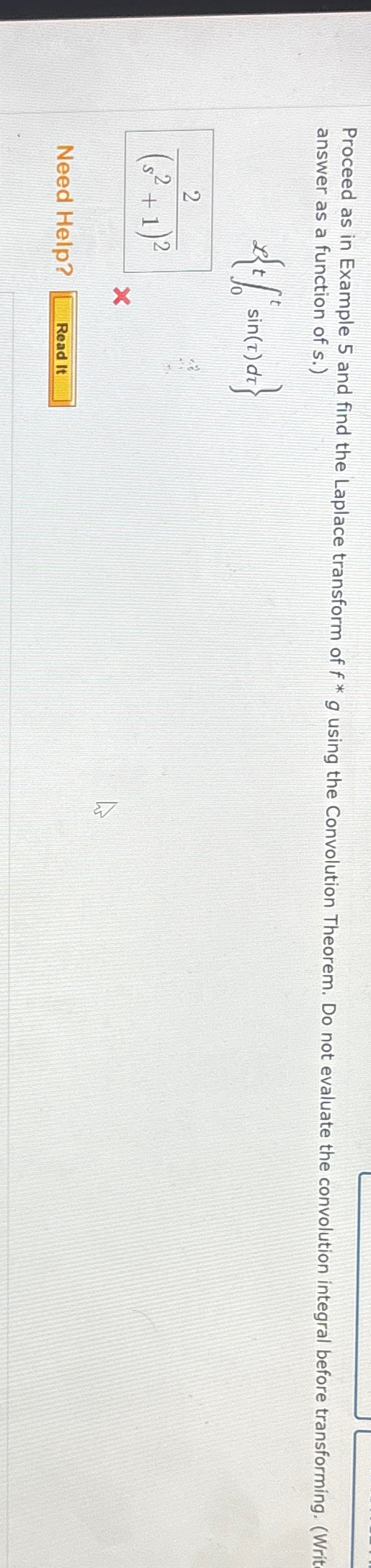 Solved Proceed as in Example 5 ﻿and find the Laplace | Chegg.com
