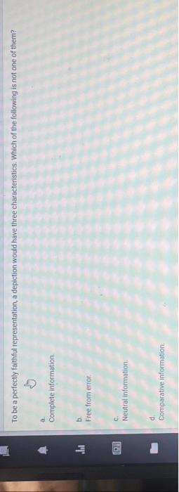 To be a perfectly faithful representation, a | Chegg.com